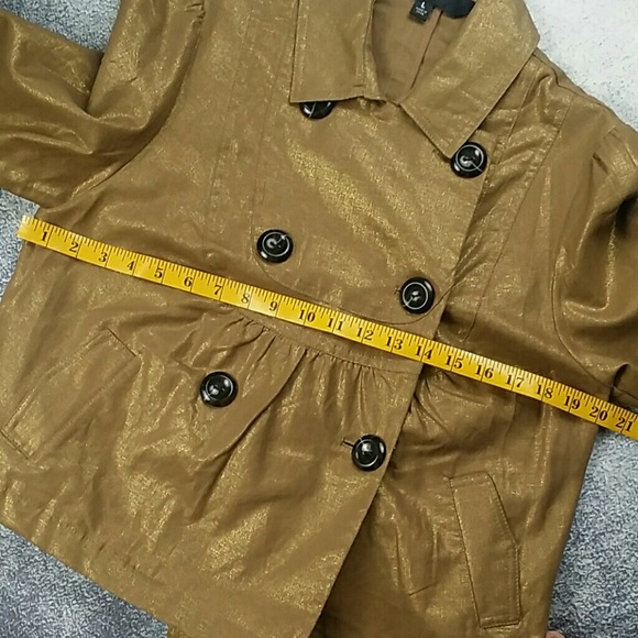 Mossimo Supply Co. | Jackets & Coats | Mossimo Linen Blend Metallic Pea ...